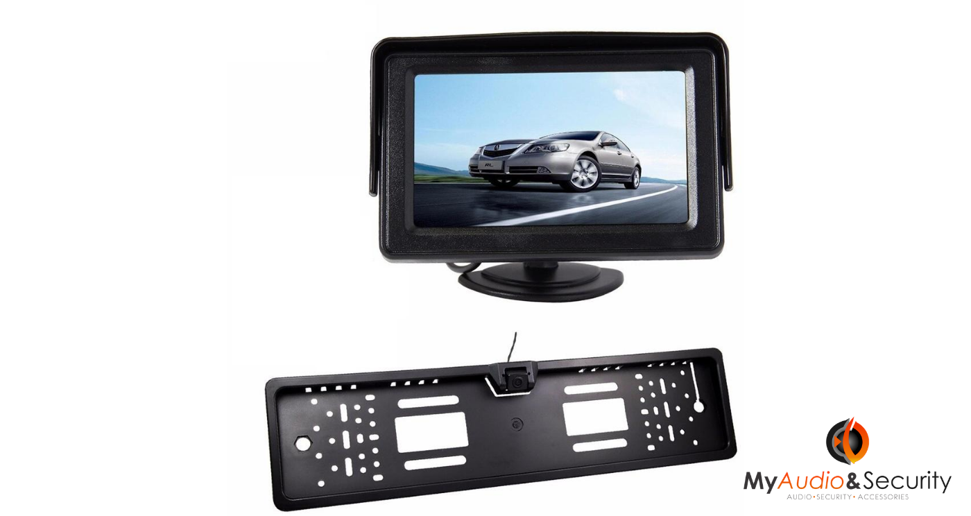 Wireless Rear View License Plate 4.3 inch Gauge - My Audio & Security
