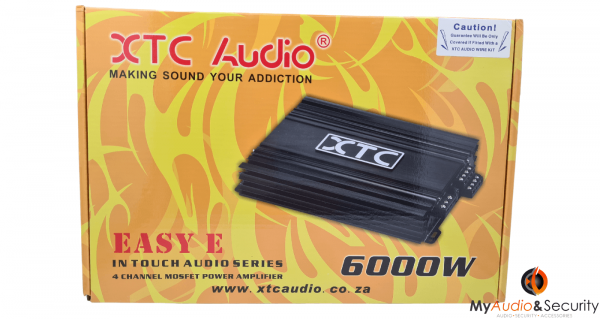 XTC Easy E 6000W 4 Channel Amplifier - My Audio & Security