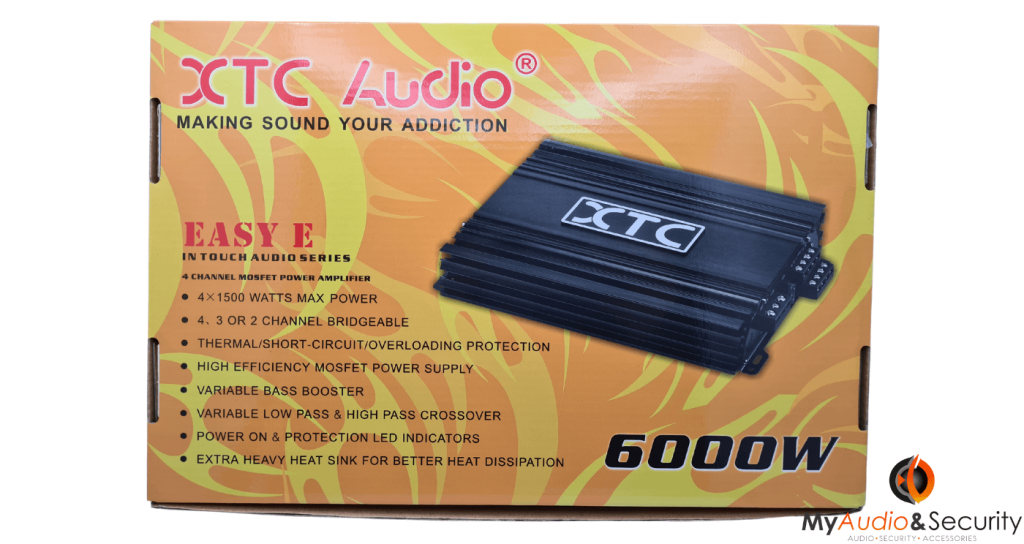 XTC Easy E 6000W 4 Channel Amplifier - My Audio & Security