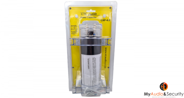 XTC CAPACITOR 4 FARAD 20 MAX 24V - My Audio & Security