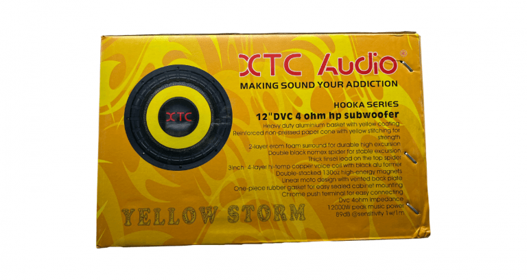 XTC Yellow Storm 12" 12000W DVC Subwoofer - My Audio & Security