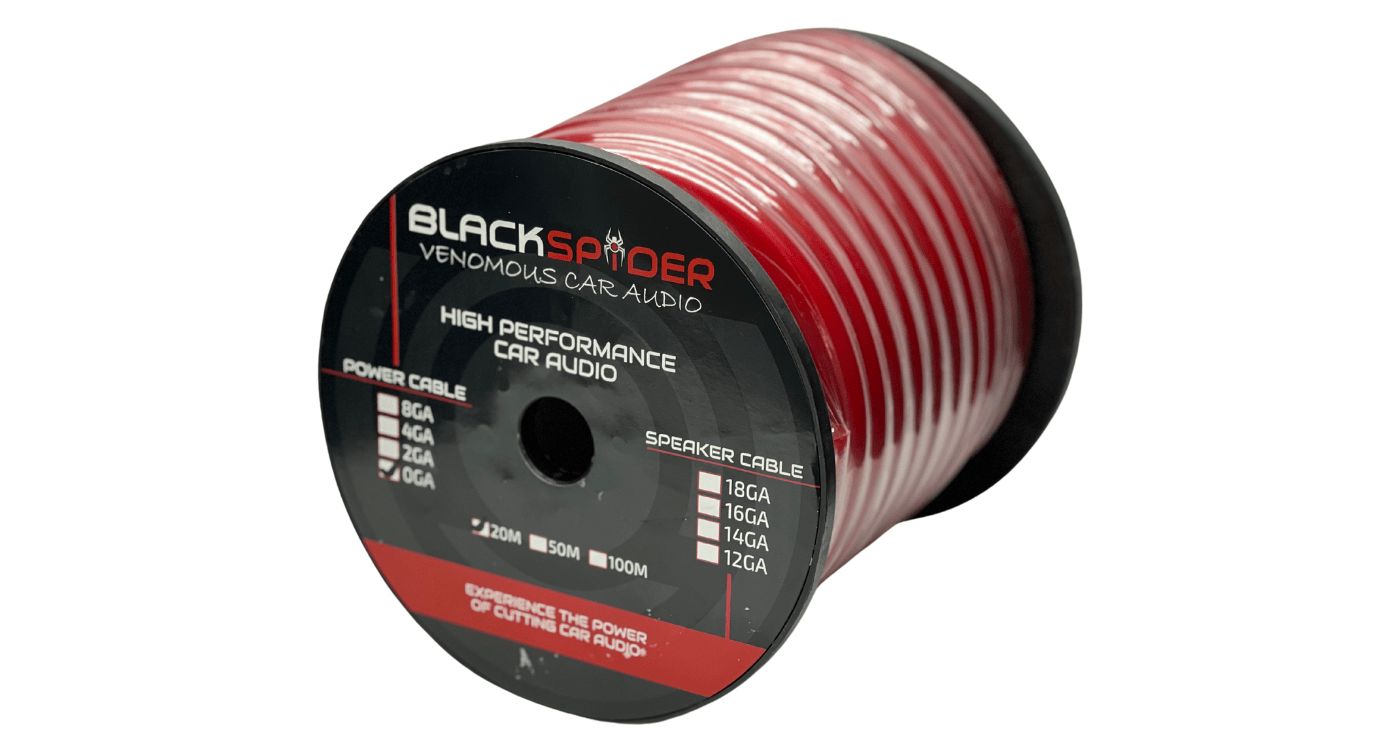 Blackspider BSPC0G 0 Gauge 20M Power Cable Roll - My Audio & Security
