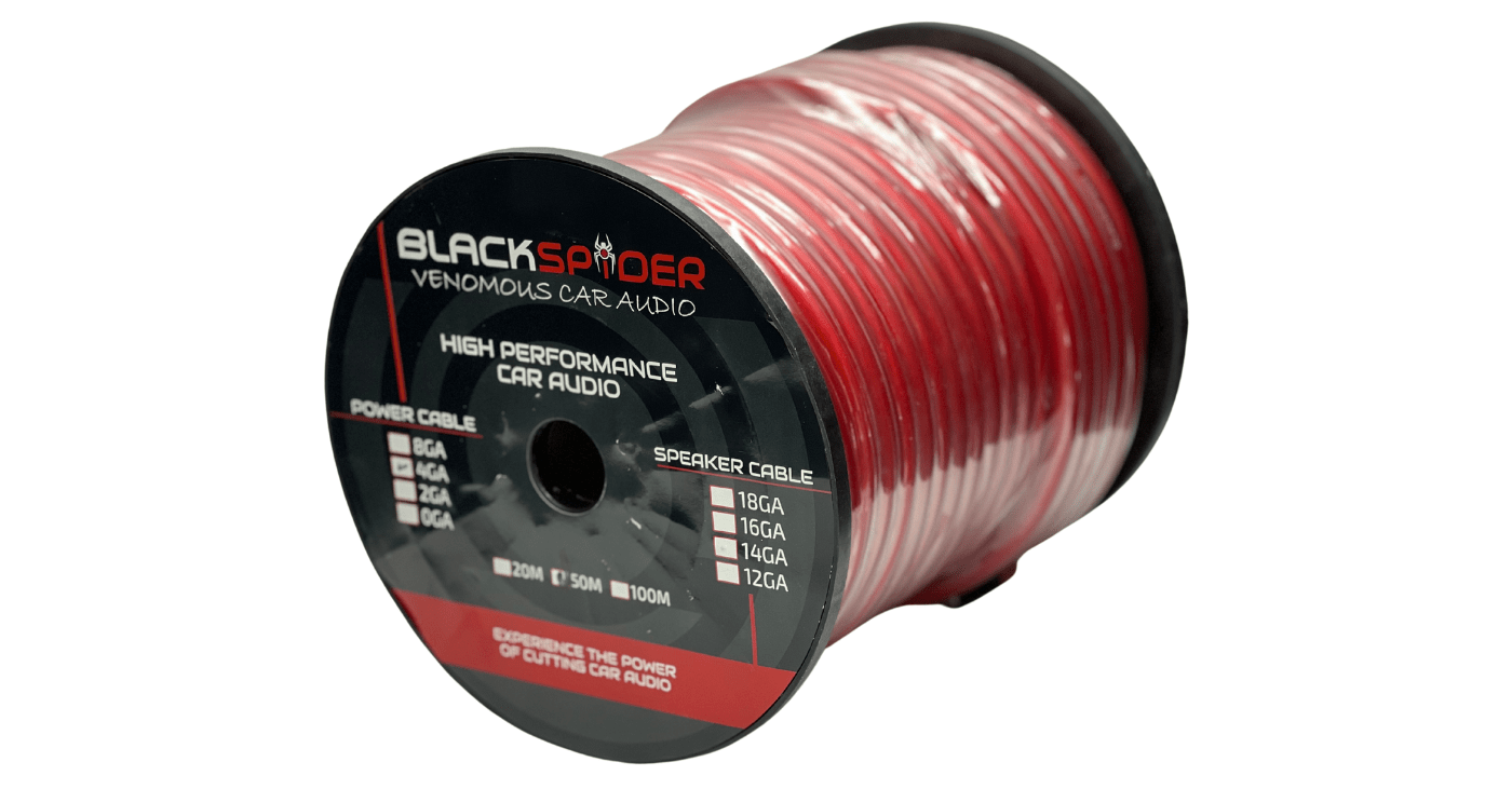 Blackspider BSPC4G 4 Gauge 50M Power Cable Roll - My Audio & Security