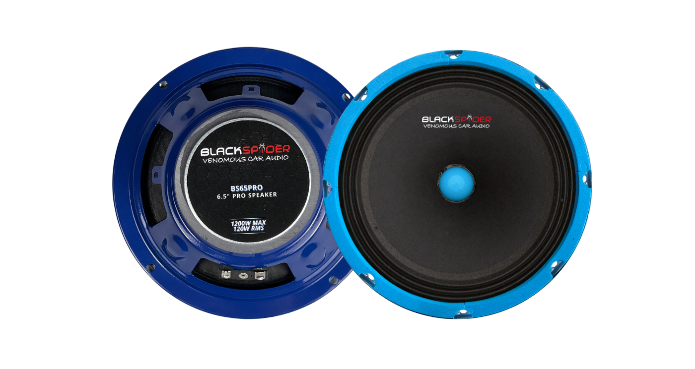 BlackSpider BS65PRO 6.5" 1200W Speaker - My Audio & Security